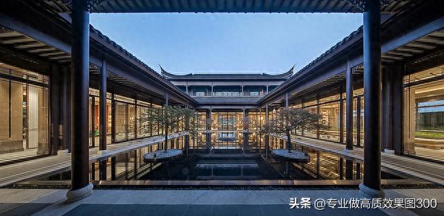 850 square meters Chinese-style high-end club with oriental elements ...